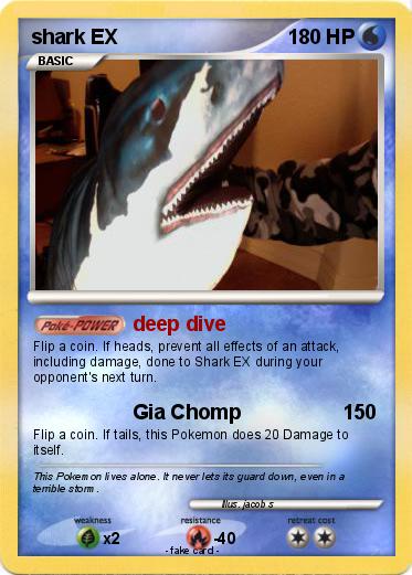 Pokémon shark EX 10 10 - deep dive - My Pokemon Card