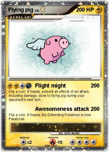 Pokémon Flying pig 23 23 - Flight might - My Pokemon Card