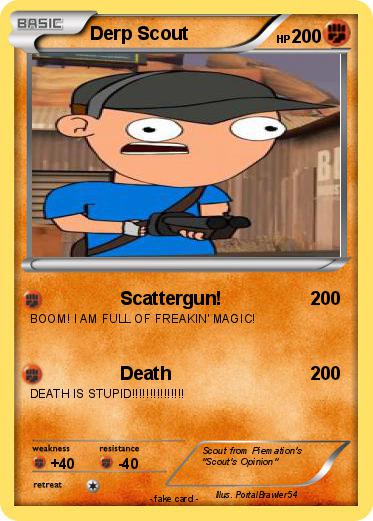 Pokémon Derp Scout 5 5 - Scattergun! - My Pokemon Card