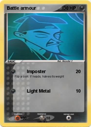 Pokémon Battle armour - Imposter - My Pokemon Card