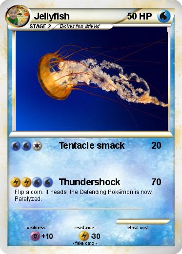 Pokémon Jellyfish 87 87 - Tentacle smack - My Pokemon Card