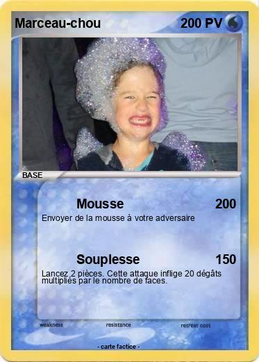 Pokémon Marceau chou - Mousse - Ma carte Pokémon