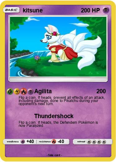 Pokémon kitsune 88 88 - Agilita - My Pokemon Card