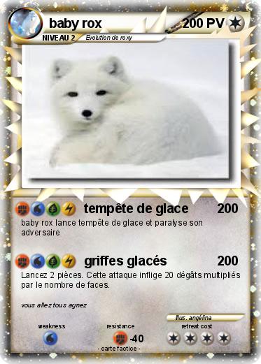 Pokémon baby rox 1 1 - tempête de glace - Ma carte Pokémon