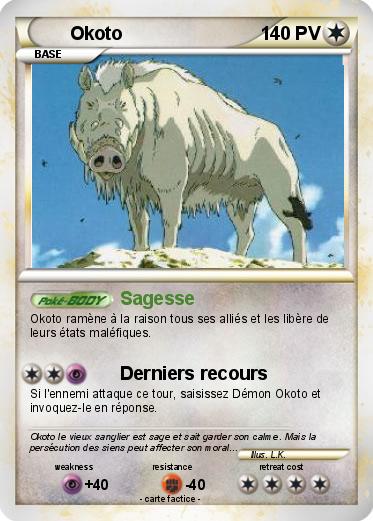 Pokémon Okoto - Sagesse - Ma carte Pokémon