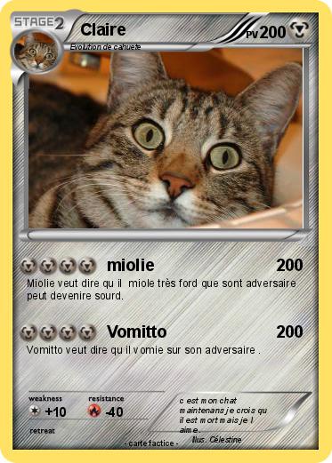 Pokémon Claire 157 157 - miolie - Ma carte Pokémon