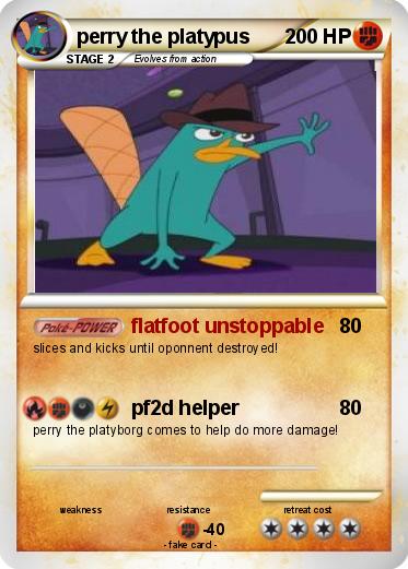 Pokémon perry the platypus 91 91 - flatfoot unstoppable - My Pokemon Card