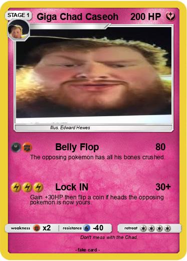 Pokémon Giga Chad Caseoh - Belly Flop - My Pokemon Card