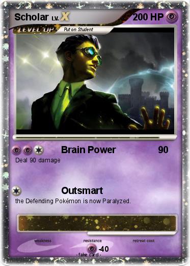 Pokémon Scholar 1 1 - Brain Power - My Pokemon Card