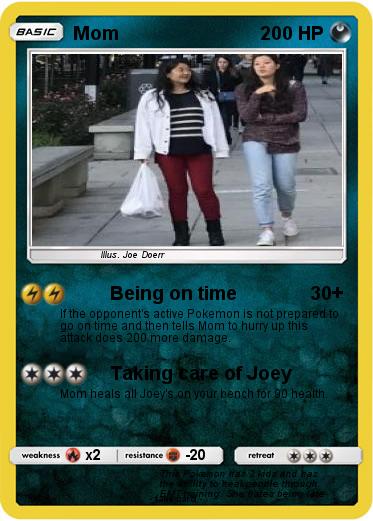 Pokémon Mom 925 925 - Being on time - My Pokemon Card