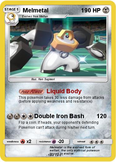 Pokémon Melmetal 18 18 - Liquid Body - My Pokemon Card