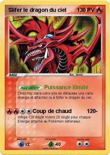Pokémon Slifer le dragon du ciel 18 18 - Puissance ilimité - Ma carte ...
