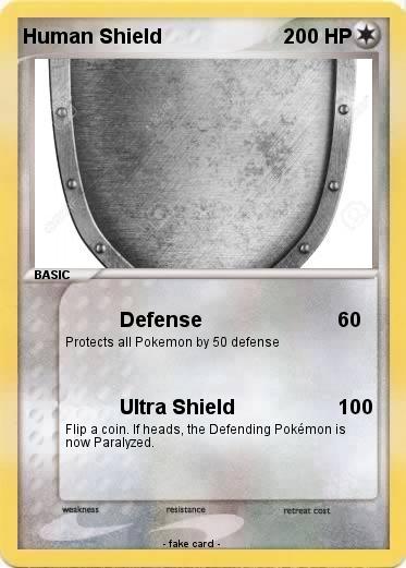 Pokémon Human Shield - Defense - My Pokemon Card
