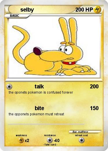 Pokémon selby - talk - My Pokemon Card