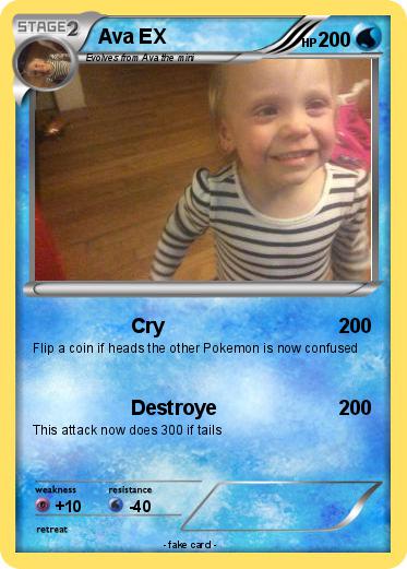 Pokémon Ava EX 1 1 - Cry - My Pokemon Card