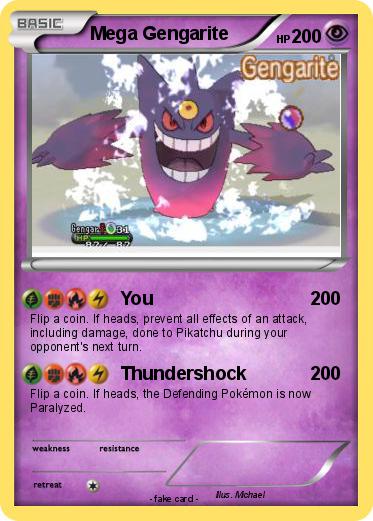 Pokémon Mega Gengarite - You - My Pokemon Card