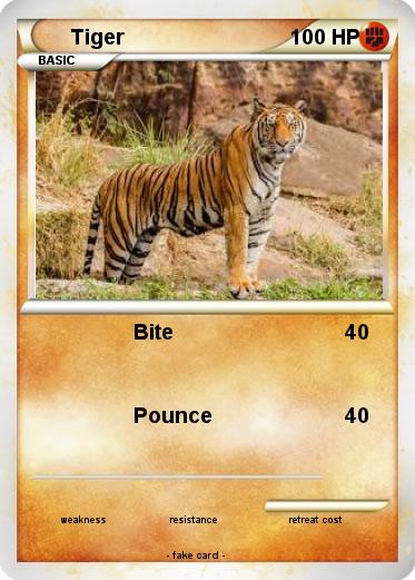 Pokémon Tiger 1214 1214 - Bite - My Pokemon Card