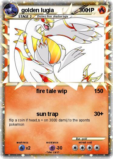 Pokémon golden lugia 3 3 - fire tale wip - My Pokemon Card
