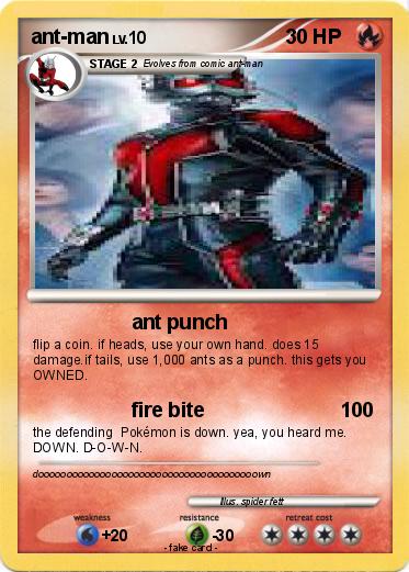 Pokémon ant man 40 40 - ant punch - My Pokemon Card