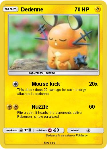 Pokémon Dedenne 256 256 - Mouse kick - My Pokemon Card