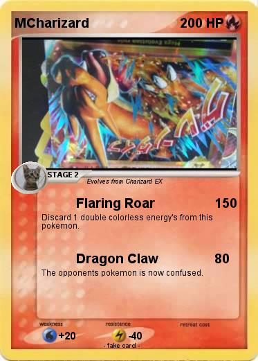 Pokémon MCharizard 345 345 - Flaring Roar - My Pokemon Card