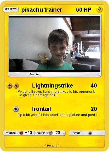 Pokémon pikachu trainer 2 2 - Lightningstrike - My Pokemon Card