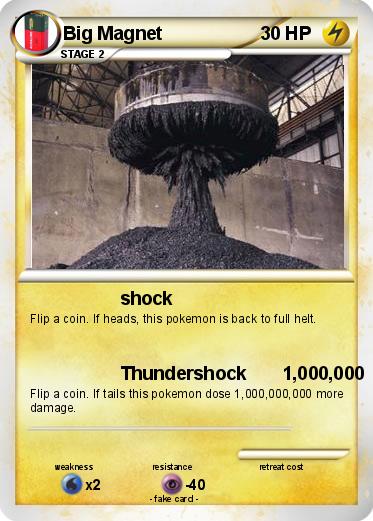 Pokémon Big Magnet - shock - My Pokemon Card