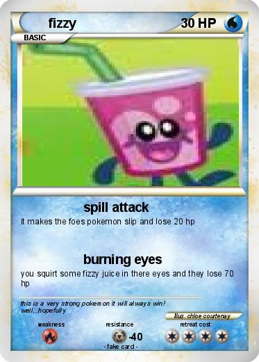 Pokémon fizzy 1 1 - spill attack - My Pokemon Card