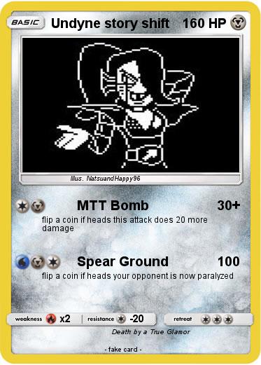 Pokémon Undyne story shift - MTT Bomb - My Pokemon Card