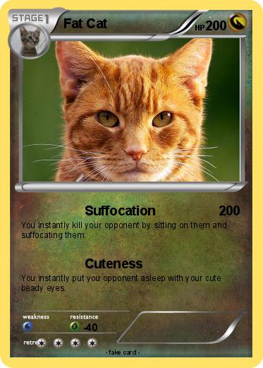 Pokémon Fat Cat 289 289 - Suffocation - My Pokemon Card