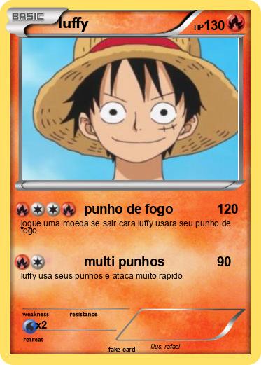 Pokémon luffy 3452 3452 - punho de fogo - My Pokemon Card