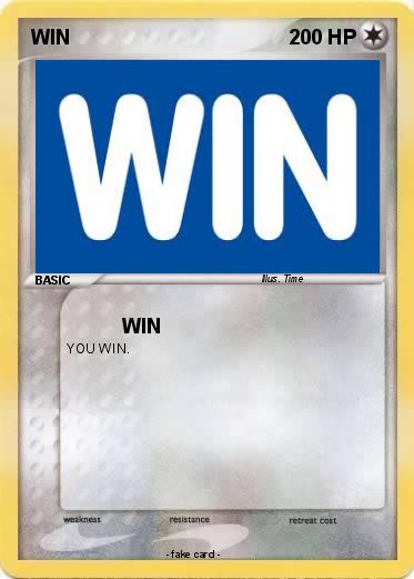 Pokémon WIN 10 10 - WIN - My Pokemon Card