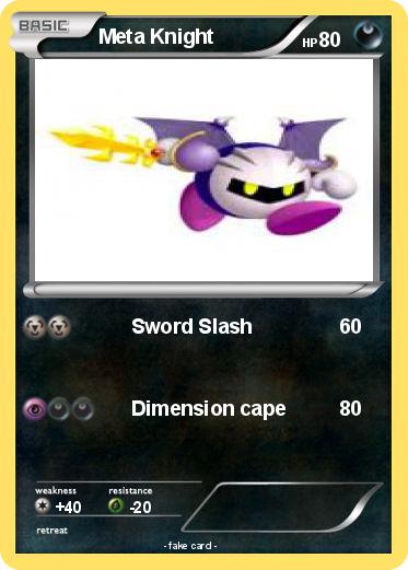 Pokémon Meta Knight 831 831 - Sword Slash - My Pokemon Card