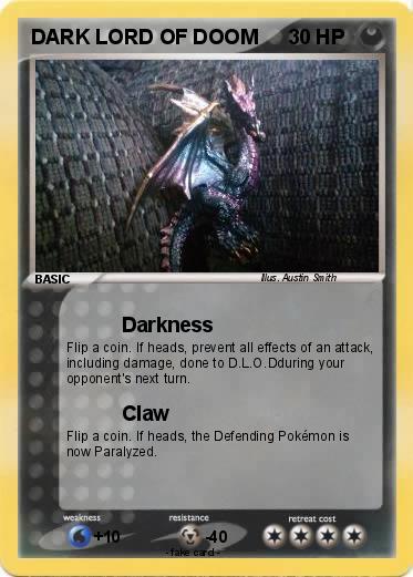 Pokémon DARK LORD OF DOOM - Darkness - My Pokemon Card