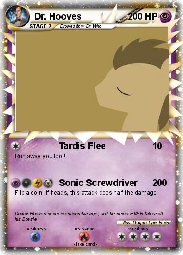 Pokémon Dr Hooves - Tardis Flee - My Pokemon Card