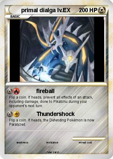 Pokémon primal dialga lv EX - fireball - My Pokemon Card