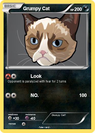 Pokémon Grumpy Cat 250 250 - Look - My Pokemon Card