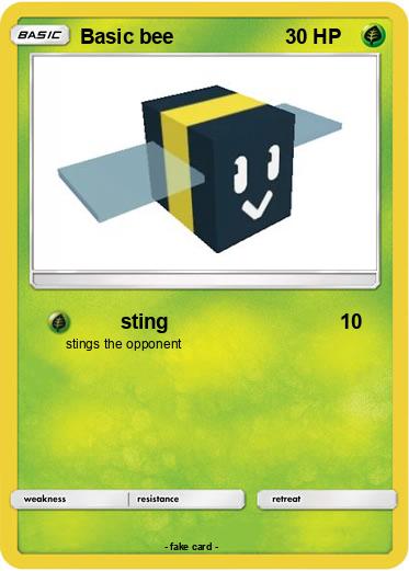 Pokémon Basic bee 10 10 - sting - My Pokemon Card