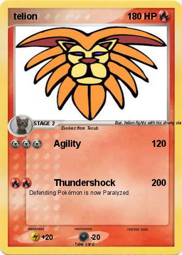 Pokémon telion - Agility - My Pokemon Card