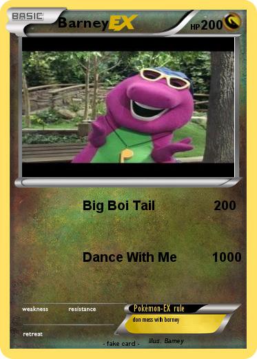 Pokémon Barney 892 892 - Big Boi Tail - My Pokemon Card