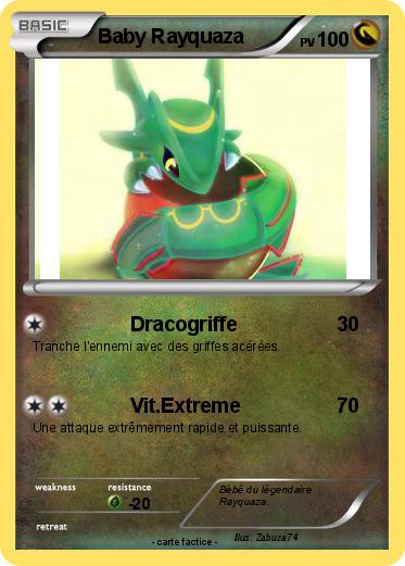 Pokémon Baby Rayquaza 56 56 - Dracogriffe - Ma carte Pokémon