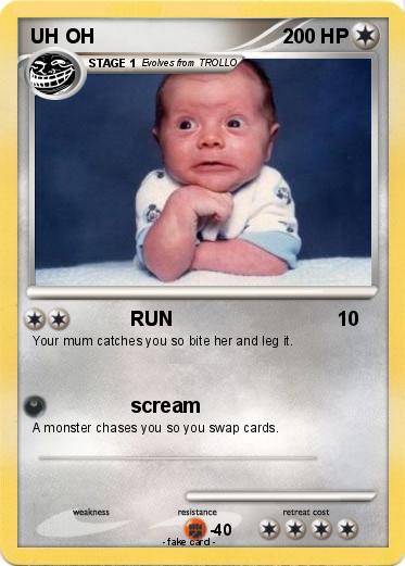 Pokémon UH OH 19 19 - RUN - My Pokemon Card