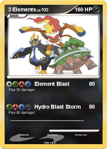 Pokémon 3 Elements - Element Blast - My Pokemon Card