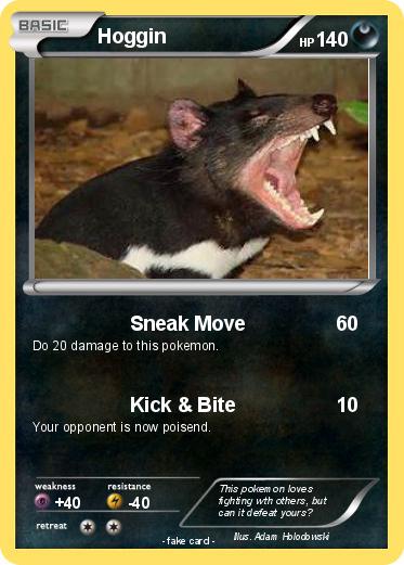Pokémon Hoggin - Sneak Move - My Pokemon Card