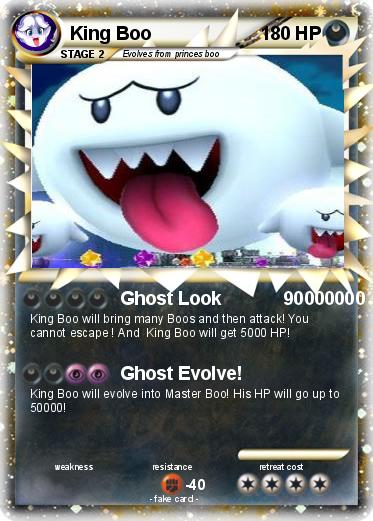 Pokémon King Boo 122 122 - Ghost Look 90000000 - My Pokemon Card
