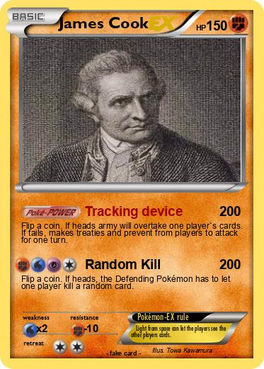 Pokémon James Cook 25 25 - Tracking device - My Pokemon Card