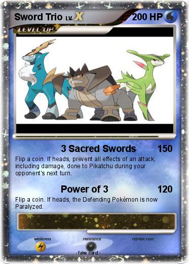 Pokémon Sword Trio 1 1 - 3 Sacred Swords - My Pokemon Card