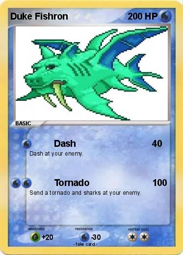 Pokémon Duke Fishron 34 34 - Dash - My Pokemon Card