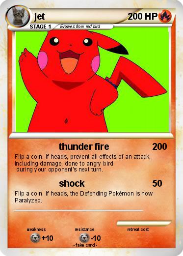 Pokémon jet 543 543 - thunder fire - My Pokemon Card
