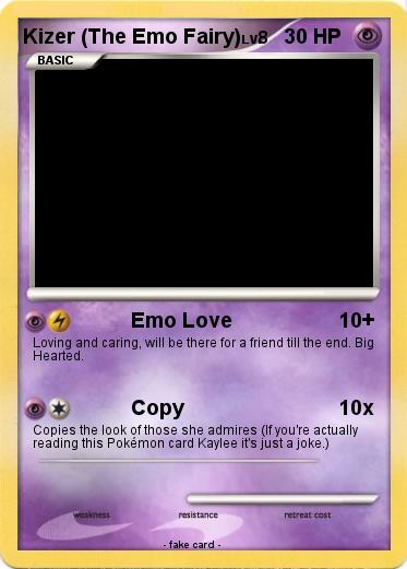 Pokémon Kizer The Emo Fairy - Emo Love - My Pokemon Card